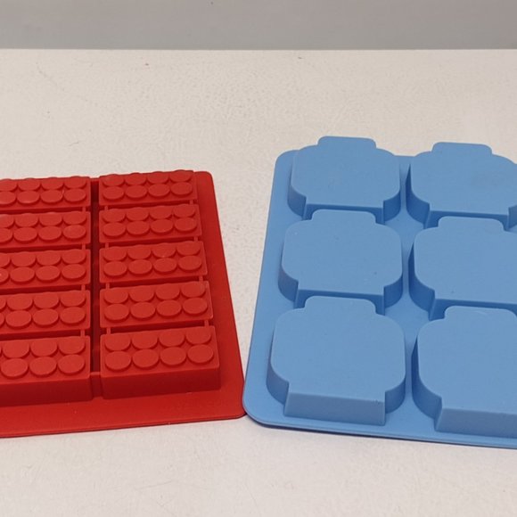 Lego | Kitchen | New 2pc Set Of Silicone Lego Head Brick Molds | Poshmark